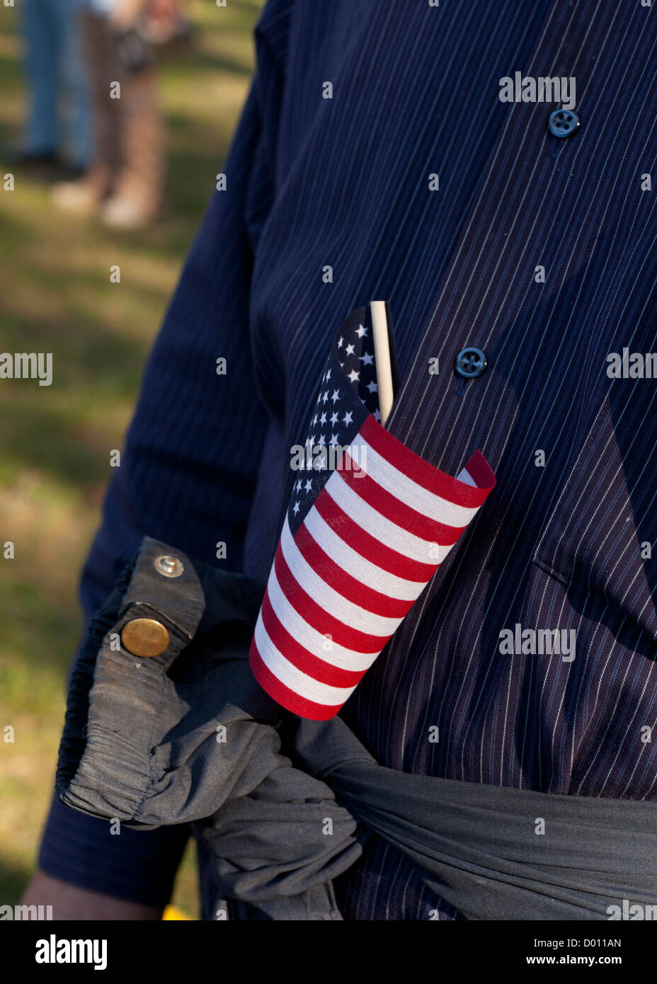 Man carrying us flag hi-res stock photography and images - Alamy