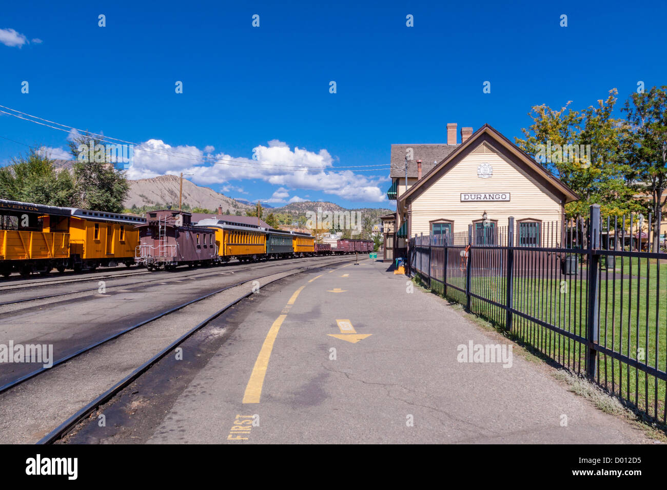 Durango Train Depot for the Durango and Silverton Narrow Gauge Railroad ...