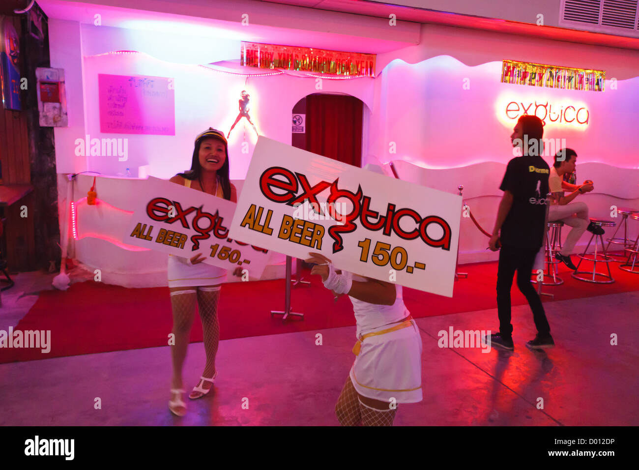 Entrance to a Red Light Bar in Patong on Phuket, Thailand Stock Photo ...