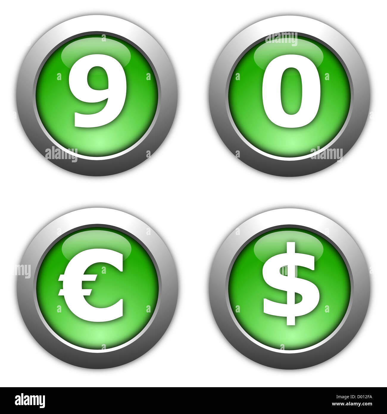 collection of web button alphabet and numbers Stock Photo - Alamy