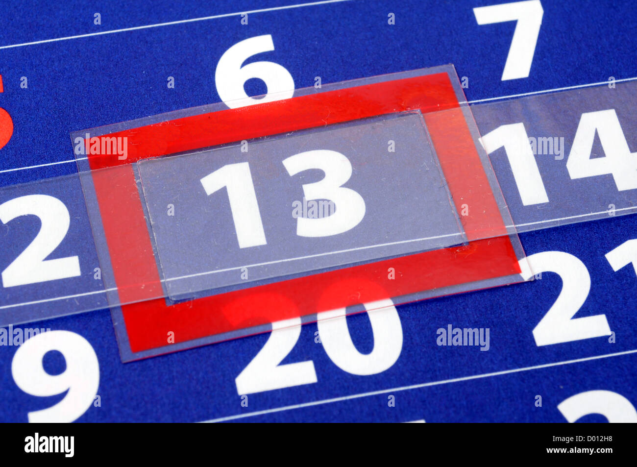 calendar day with red mark showing date Stock Photo - Alamy