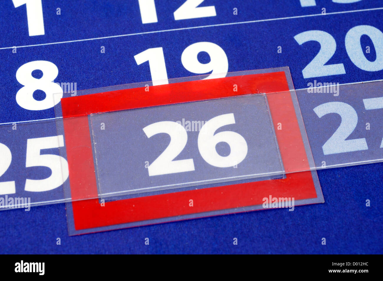 date of today shown by blue calendar Stock Photo - Alamy