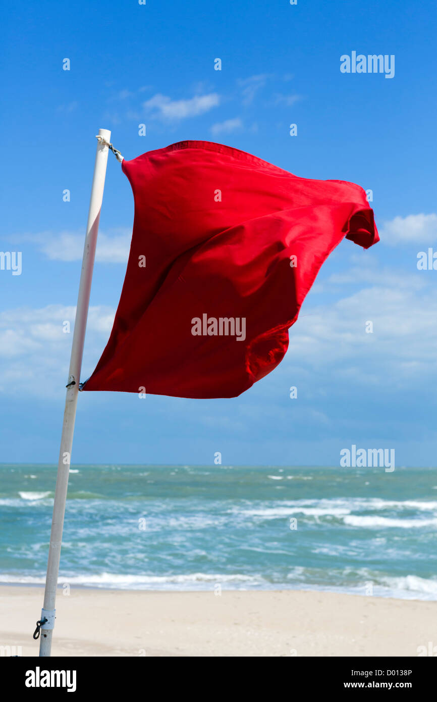 Red swim flag High Resolution Stock Photography and Images - Alamy