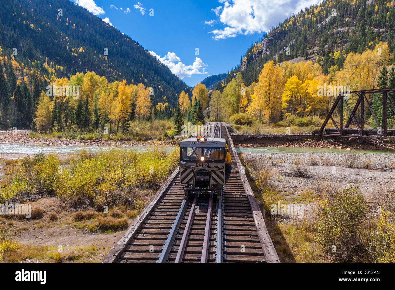 Durango & Silverton Narrow Gauge Railroad maintenance Motor Car ...