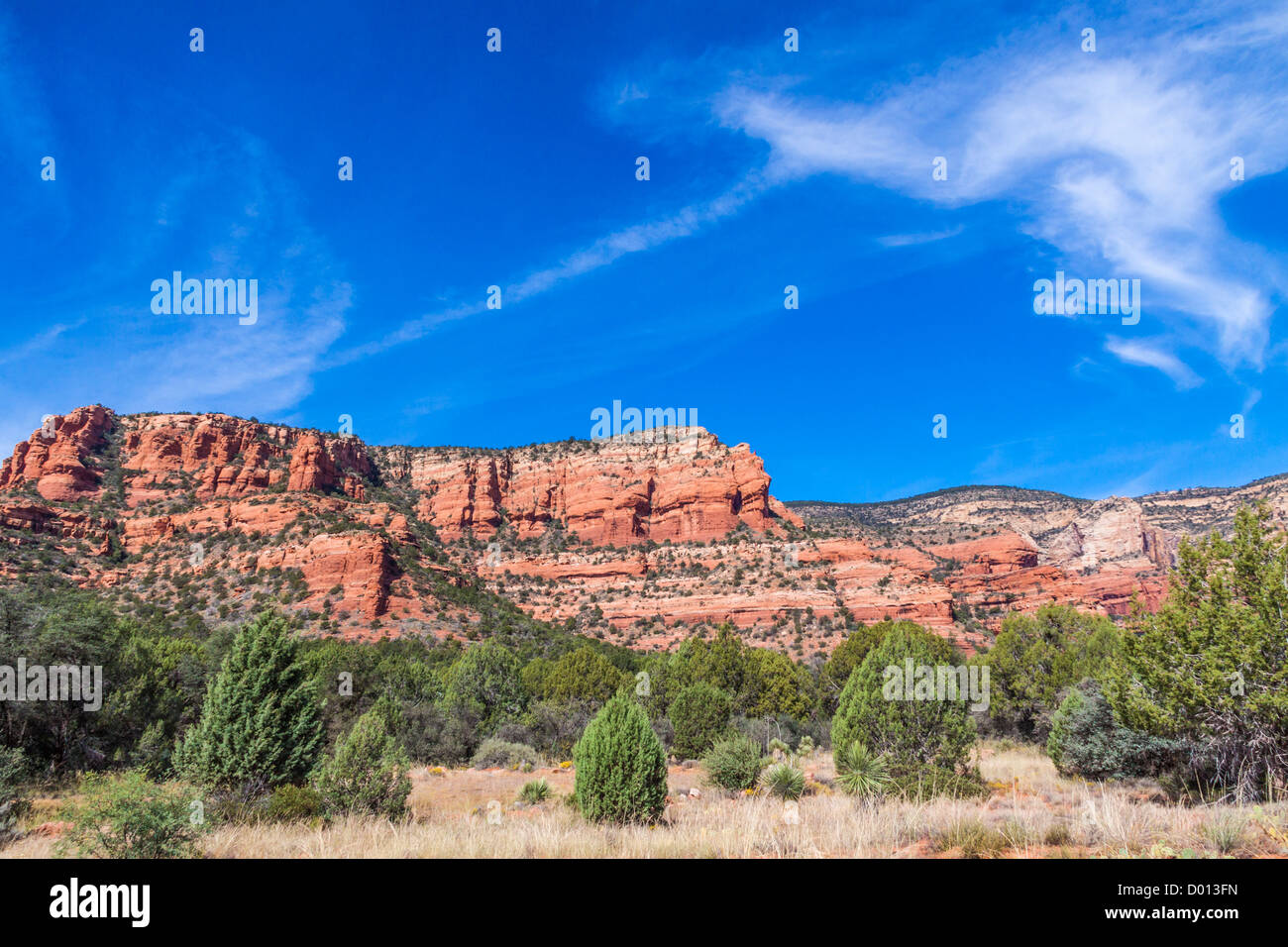 Red Sandstone hills around Sedona, Arizona, are a unique geological ...