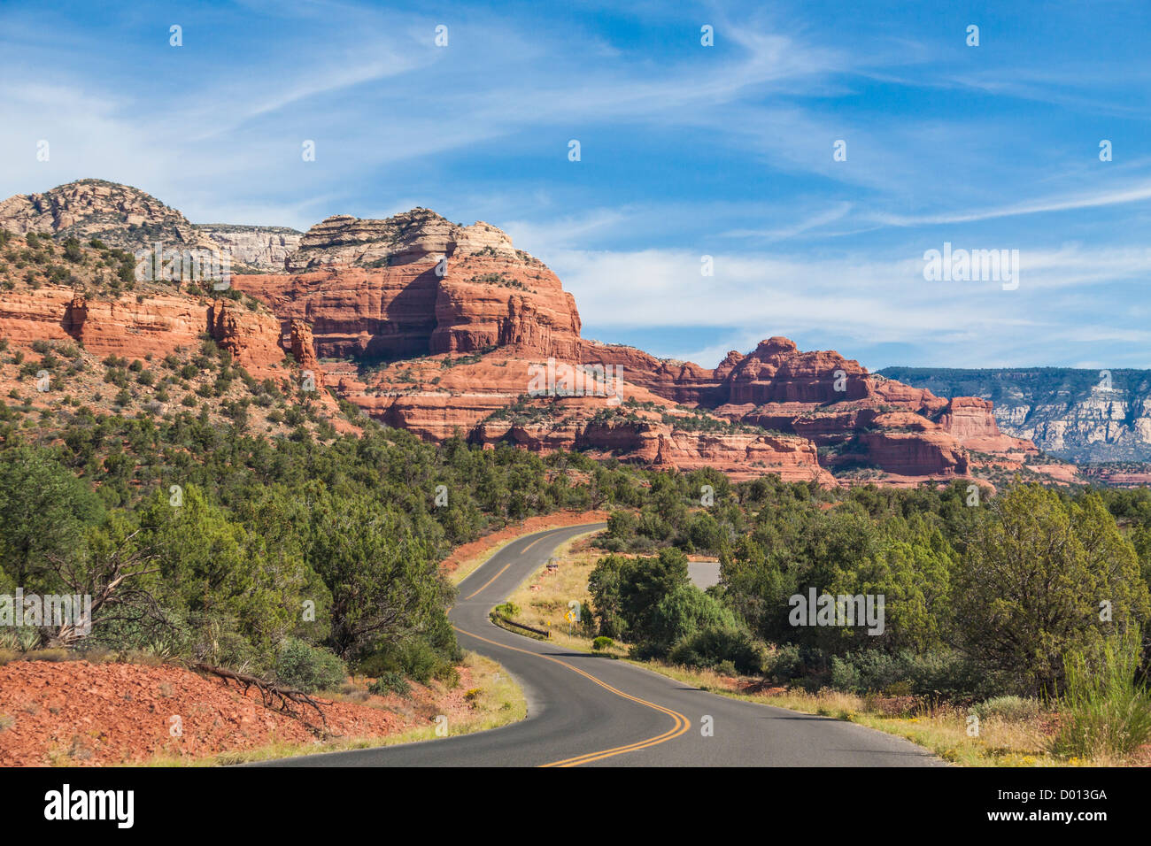 Red Sandstone hills around Sedona, Arizona, are a unique geological ...