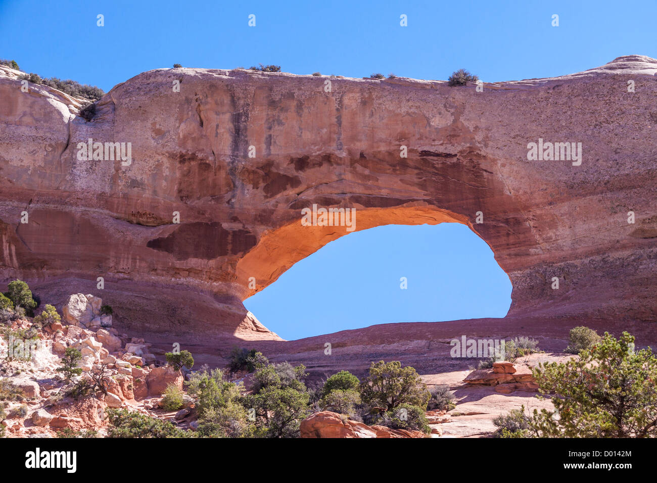 Located 24 miles south of Moab, Utah, on US 191, Wilson Arch is a ...