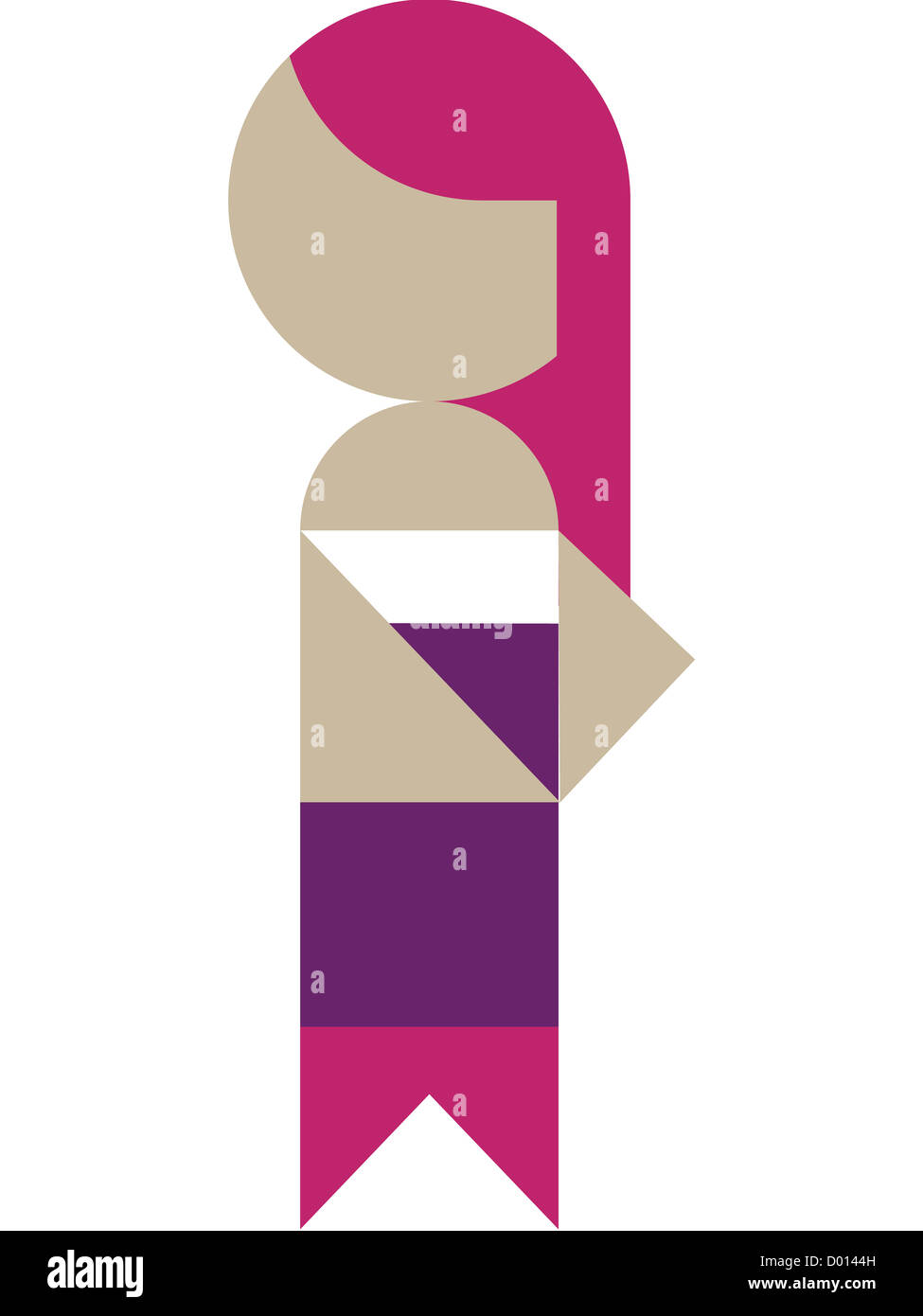 A woman standing with one arm to her side Stock Photo - Alamy