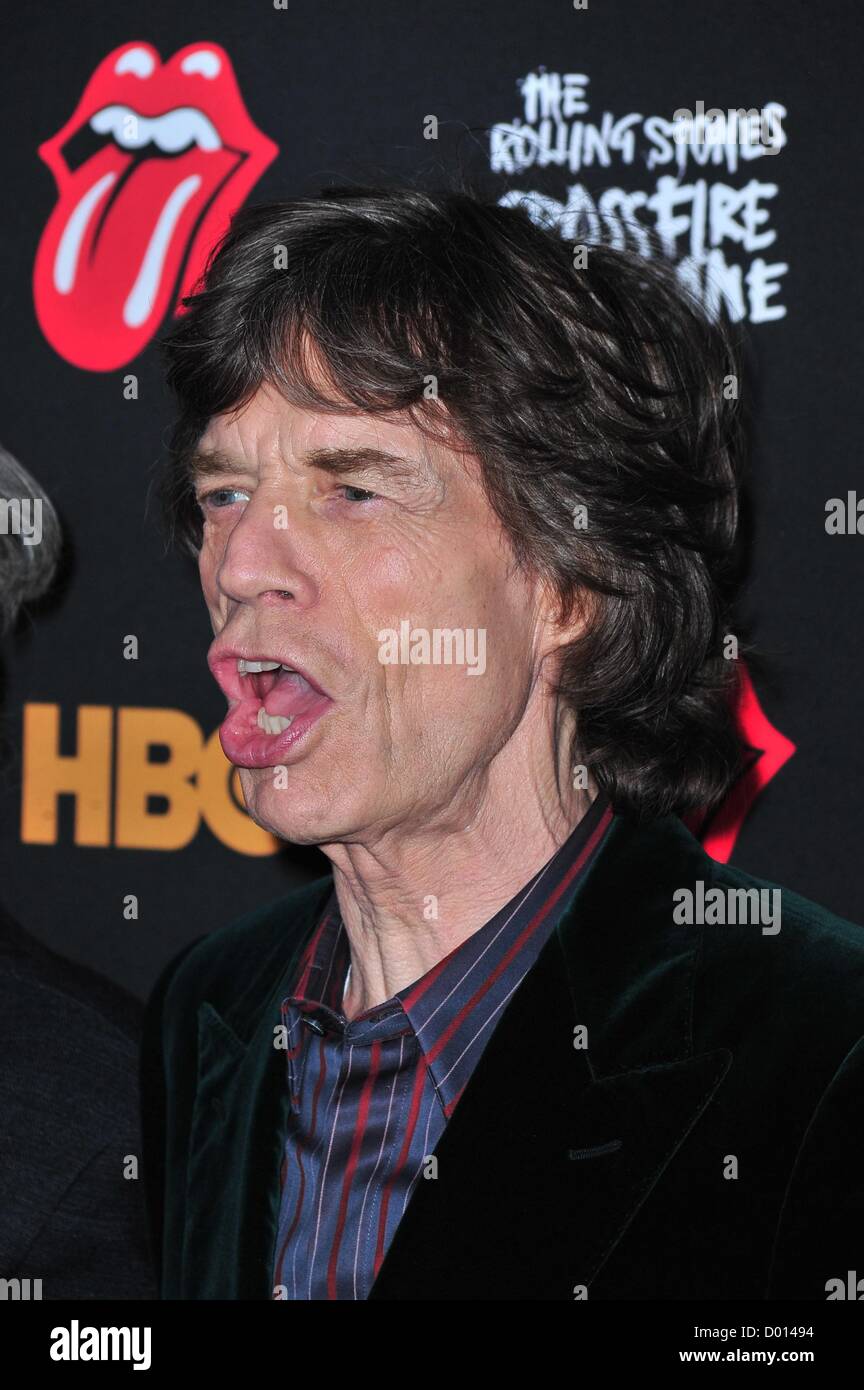 Mick Jagger at arrivals for CROSSFIRE HURRICANE Premiere, The Ziegfeld ...