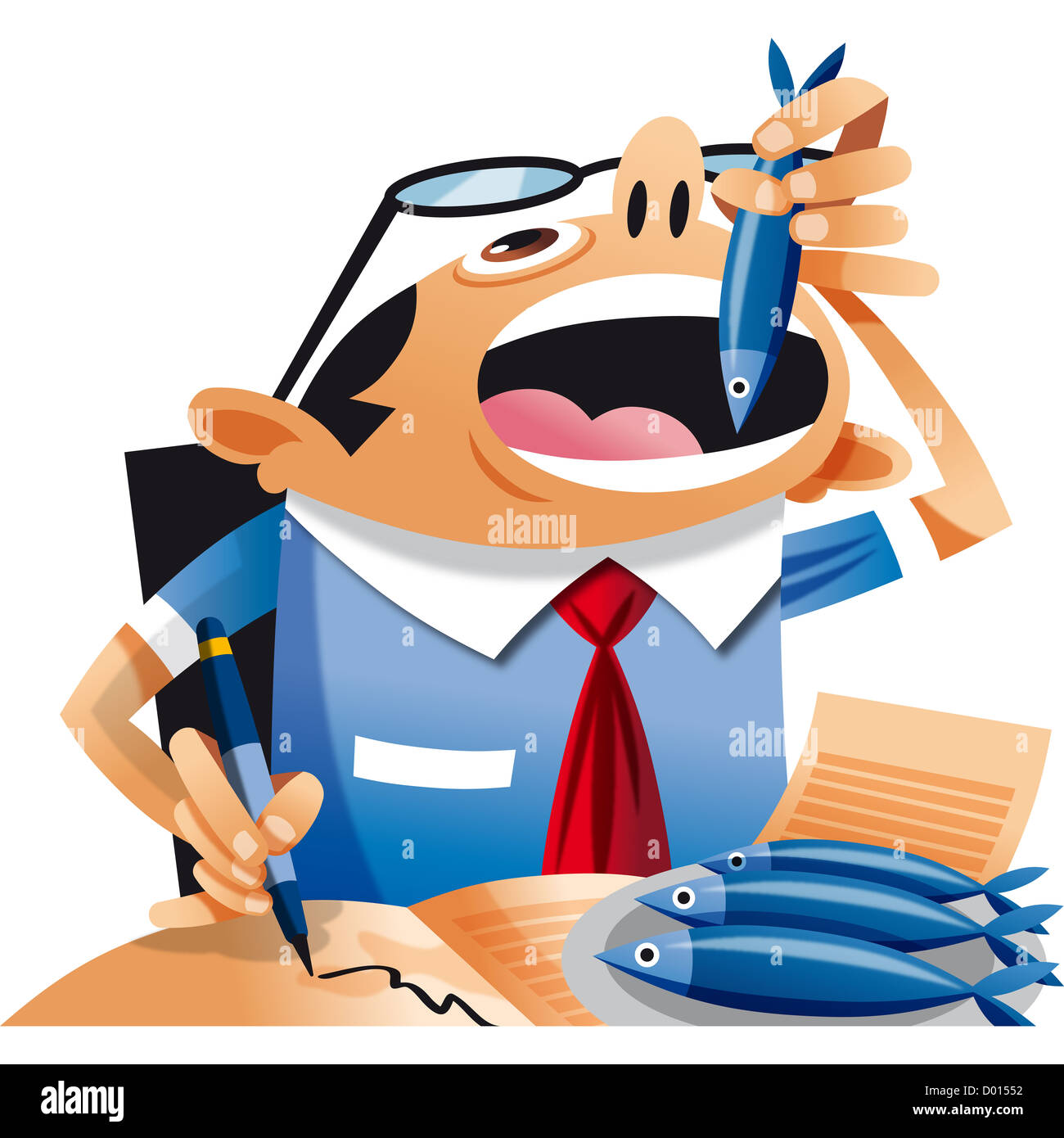 White man eating Cut Out Stock Images & Pictures - Alamy