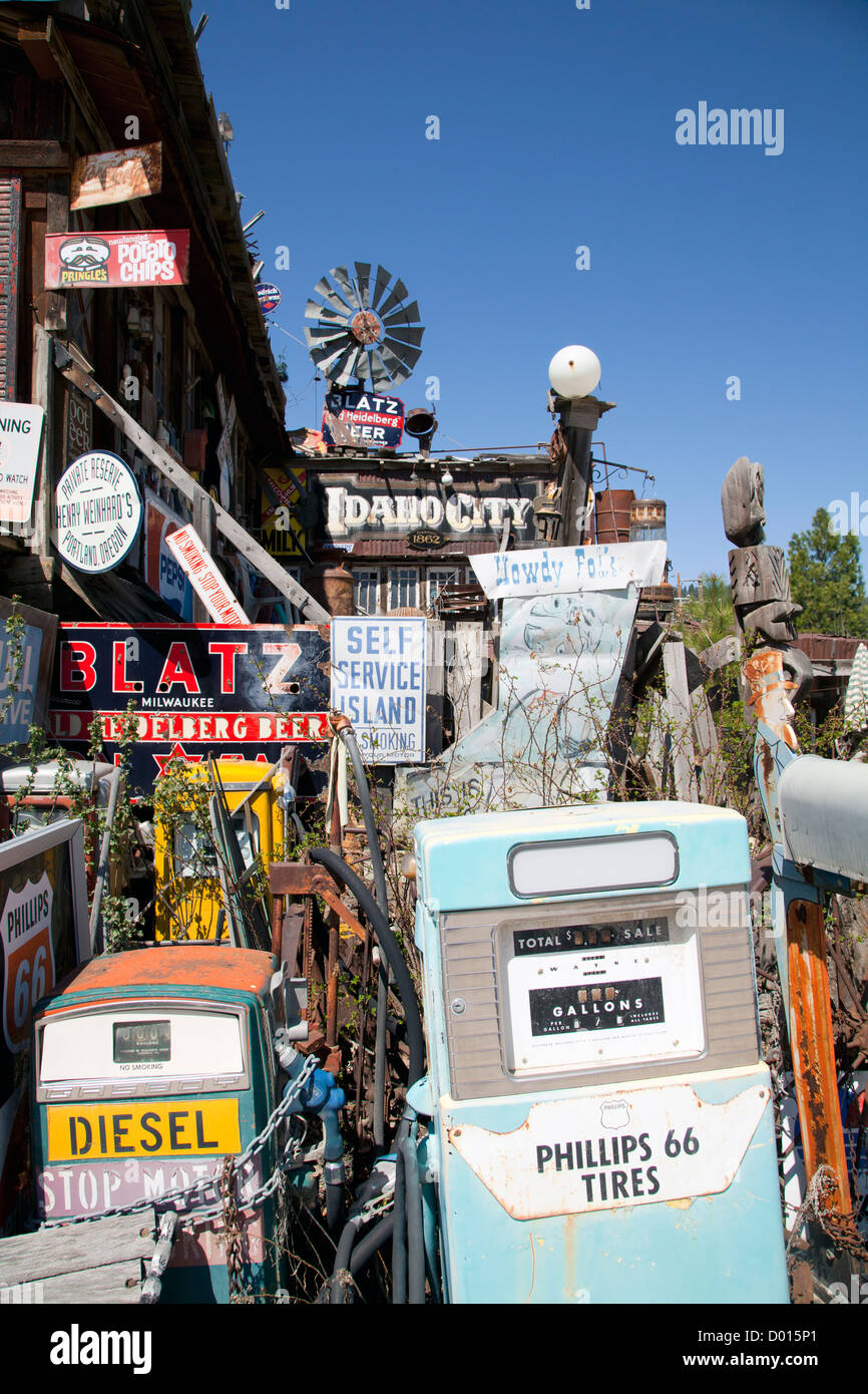 The Sluice Box antique store in Idaho City, Idaho Stock Photo - Alamy