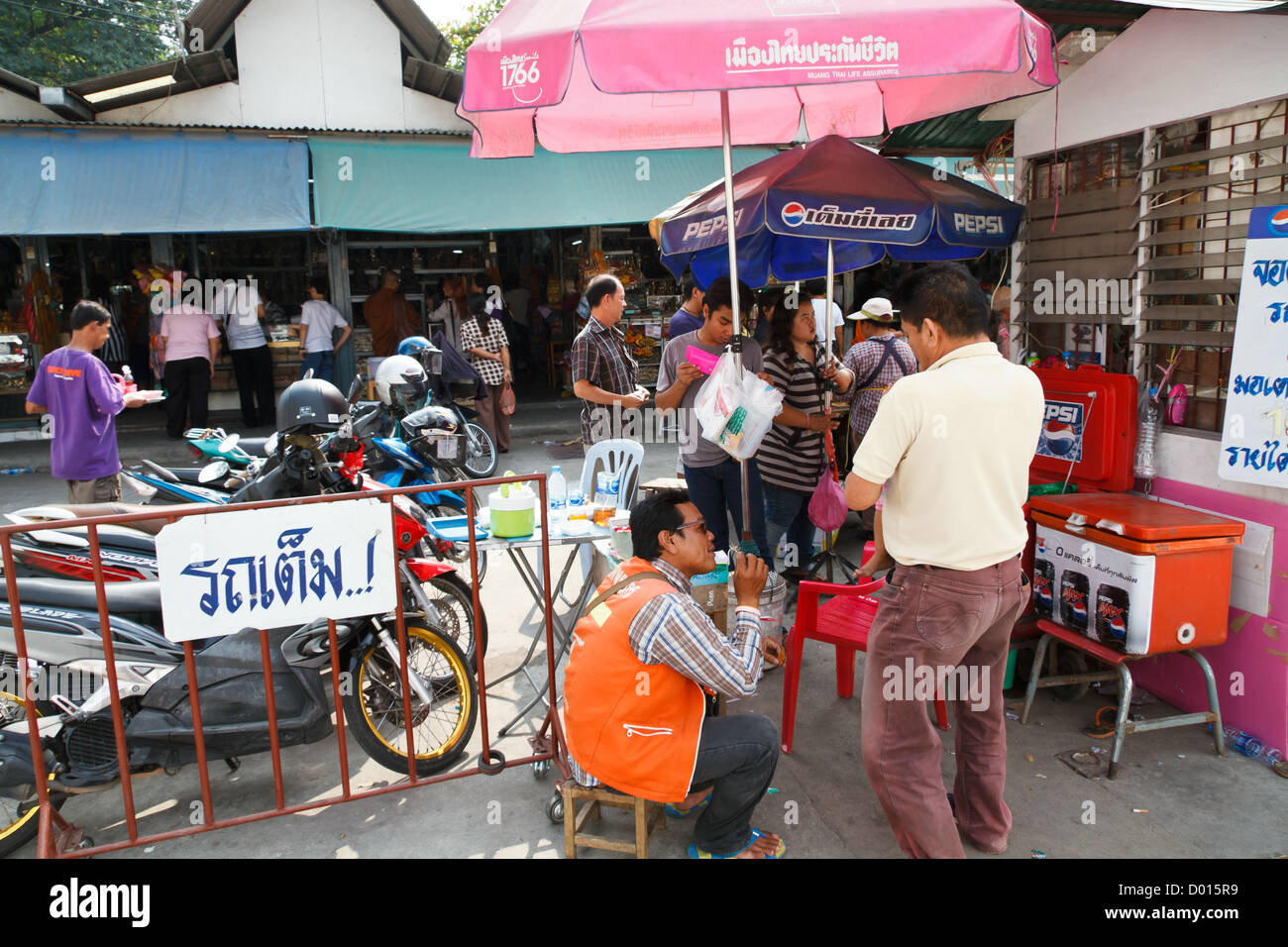 Typical Everyday Life on the Streets of Bangkok, Thailand Stock Photo ...