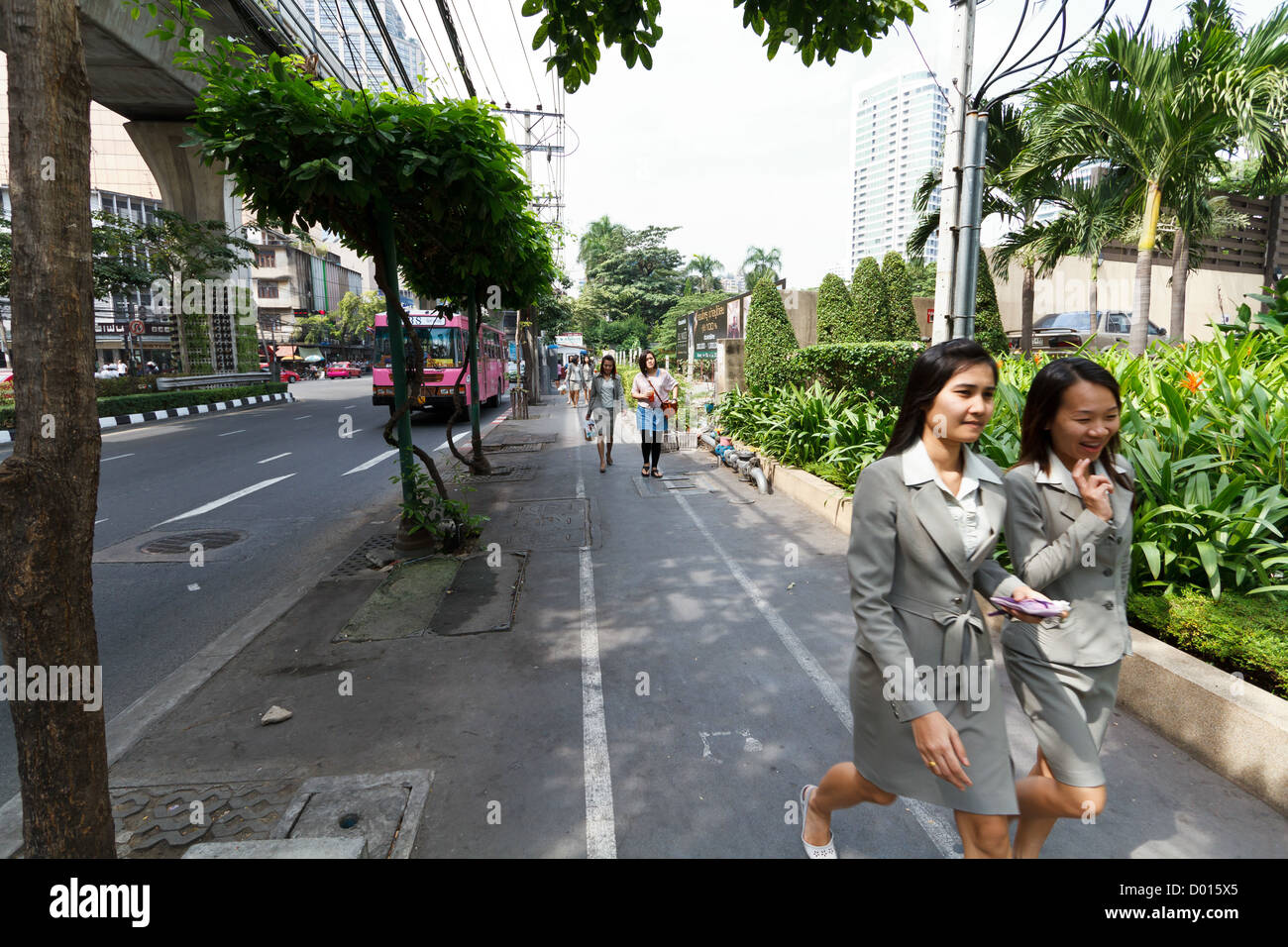 Typical Everyday Life on the Streets of Bangkok, Thailand Stock Photo ...