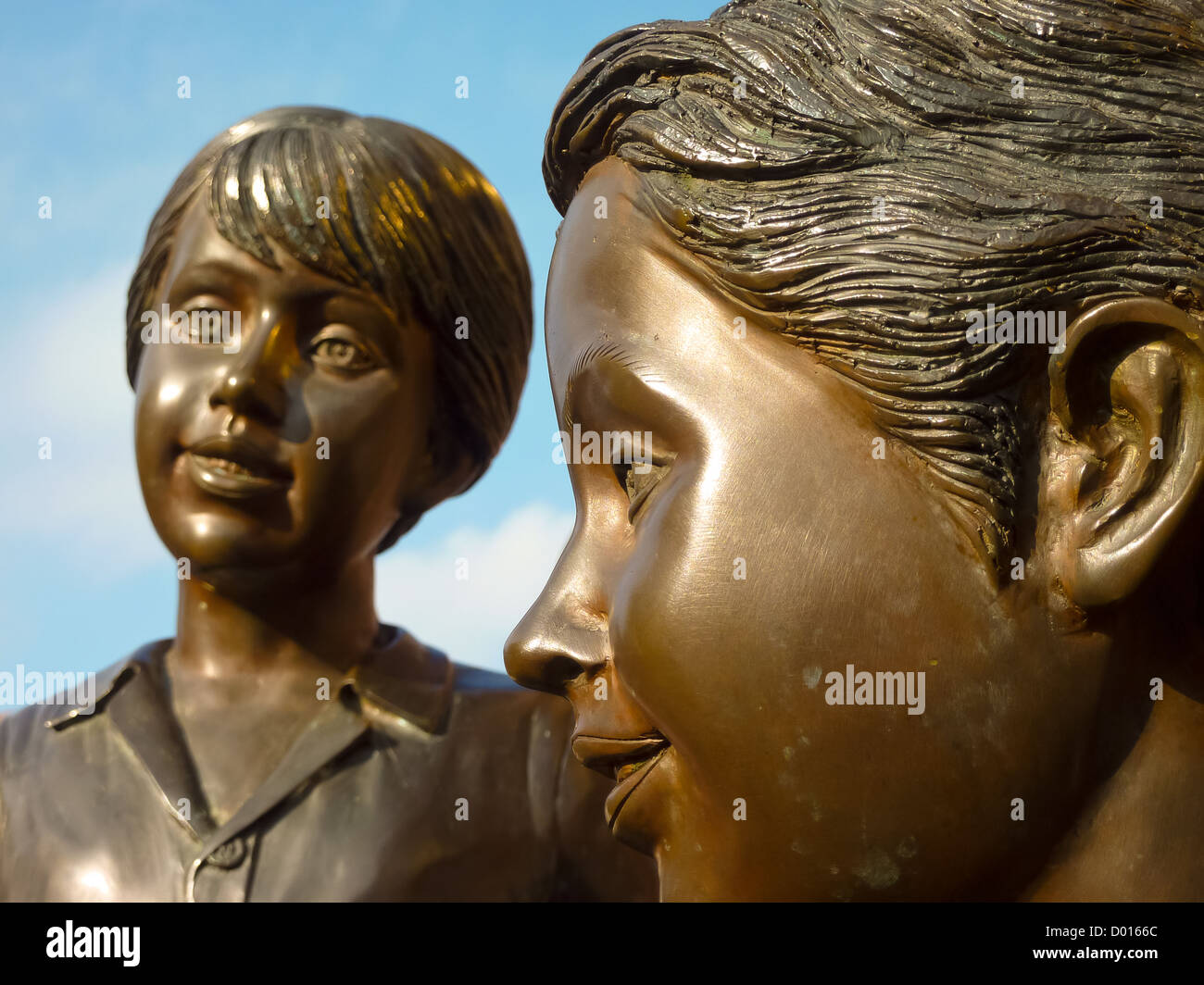 Boy child statue portrait hi-res stock photography and images - Alamy