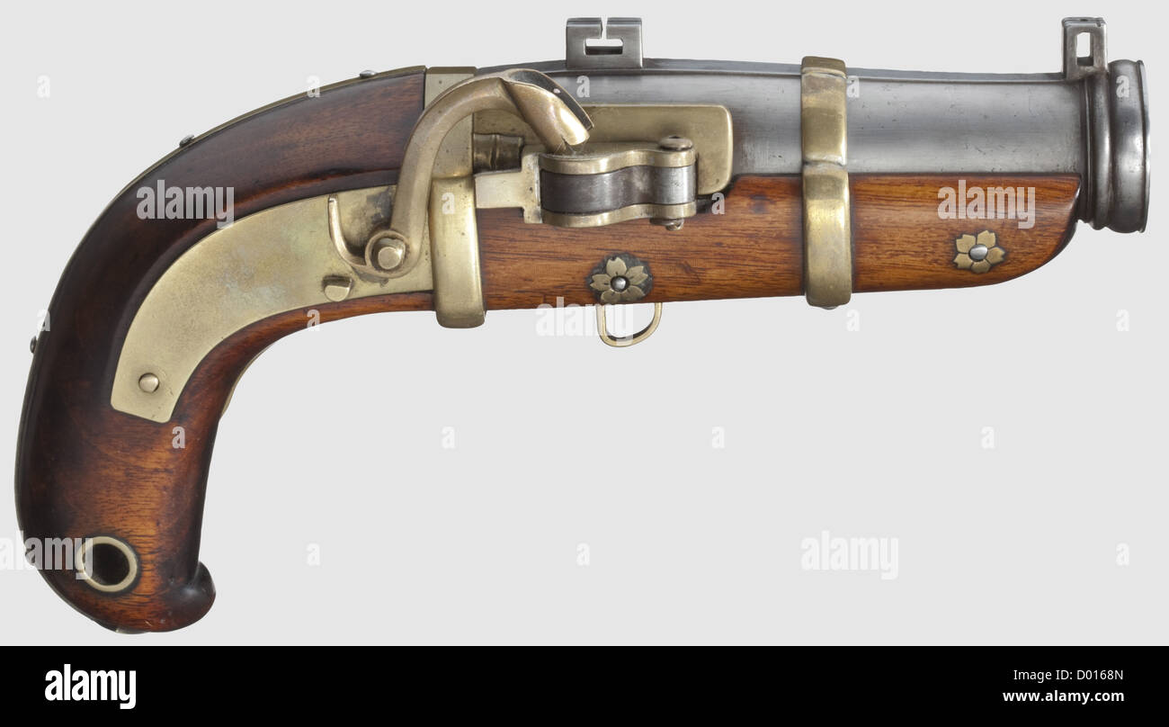 A German or Italian mace, mid 16th century. Iron with dark patina due ...