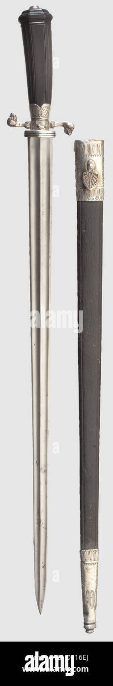 An composite Italian sword,dated 1540. Double-edged blade(corroded and ...