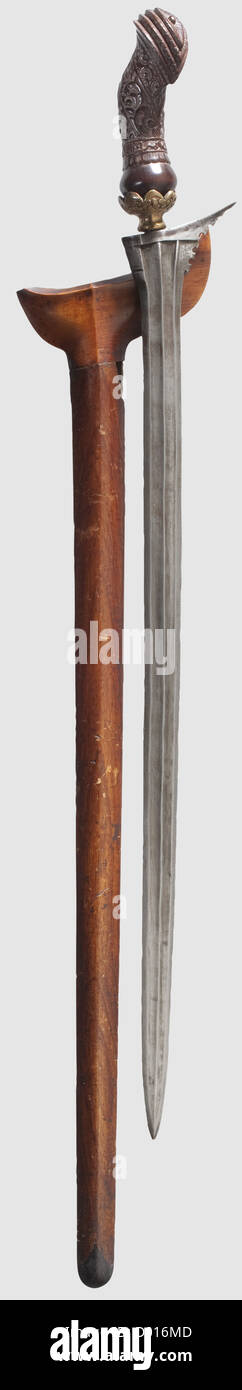 An Irish officer's backsword,circa 1790. Single-edged blade with ...