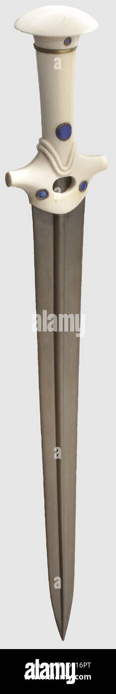 Hermann Göring - A magnificent dagger with ivory grip and bronze blade ...