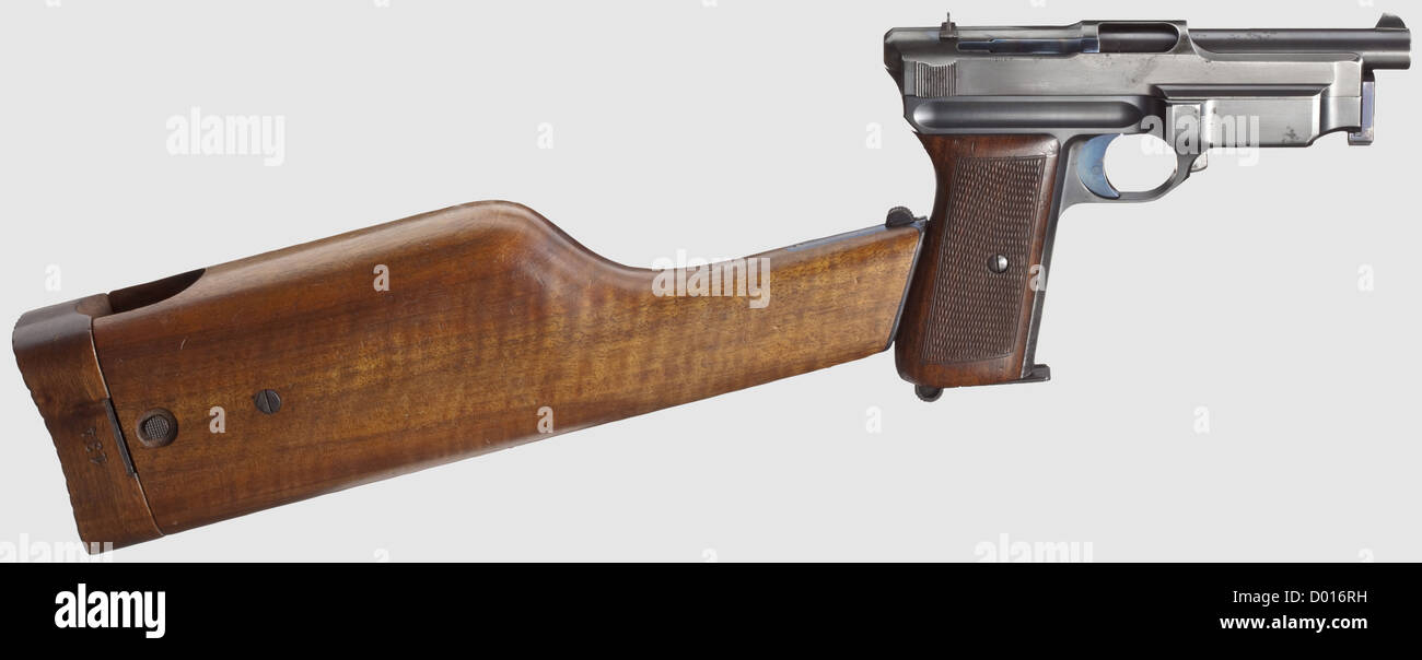 A self loading pistol mauser mod 1912 14 armeepistole with detachable ...