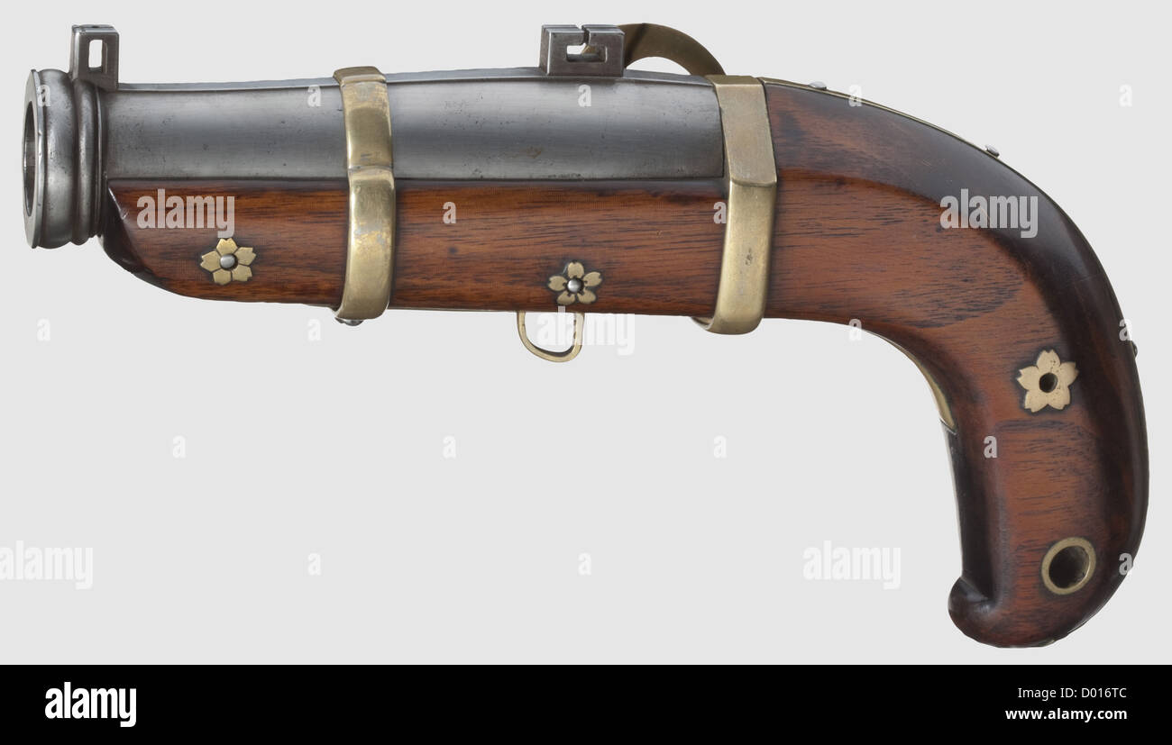 A German or Italian mace, mid 16th century. Iron with dark patina due ...