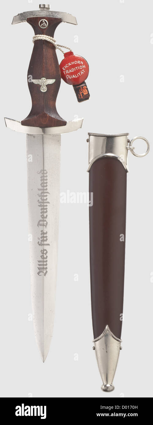 A model 1933 SA service dagger with Eickhorn tag,Maker M7/66(Eickhorn ...
