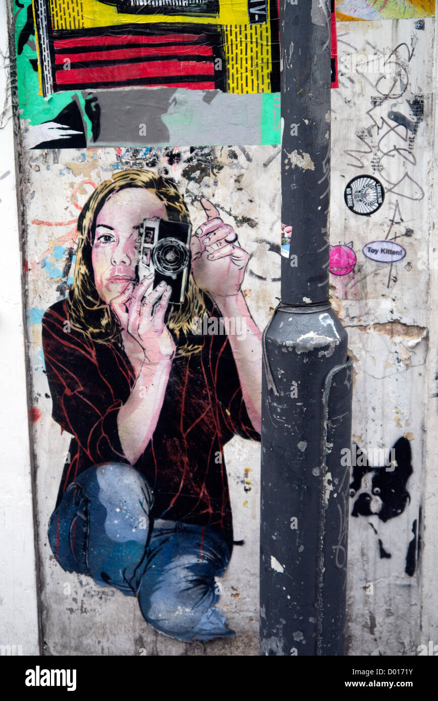 Graffiti street art in brick hi-res stock photography and images - Alamy