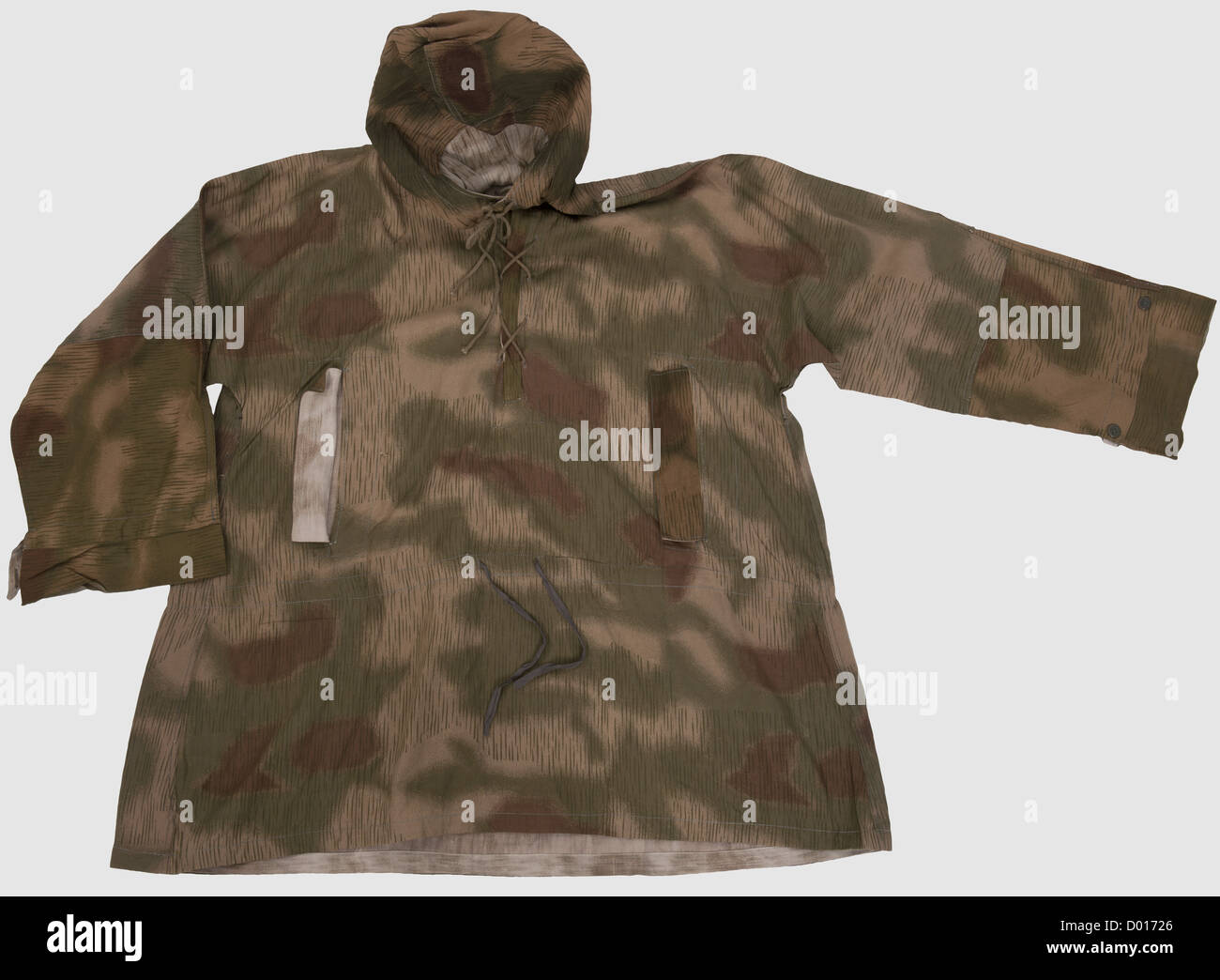 A lace-up shirt in "Sumpftarn" (marsh) camouflage pattern, printed on ...