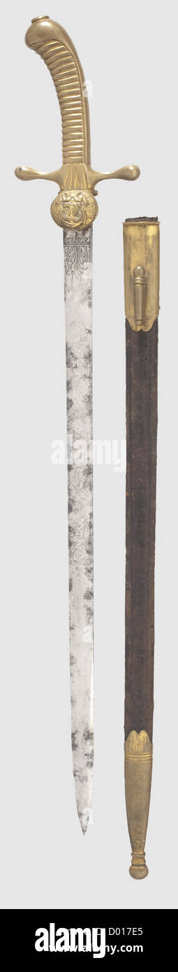 A naval applicant's dagger,Nickel-plated single-edged blade with ...