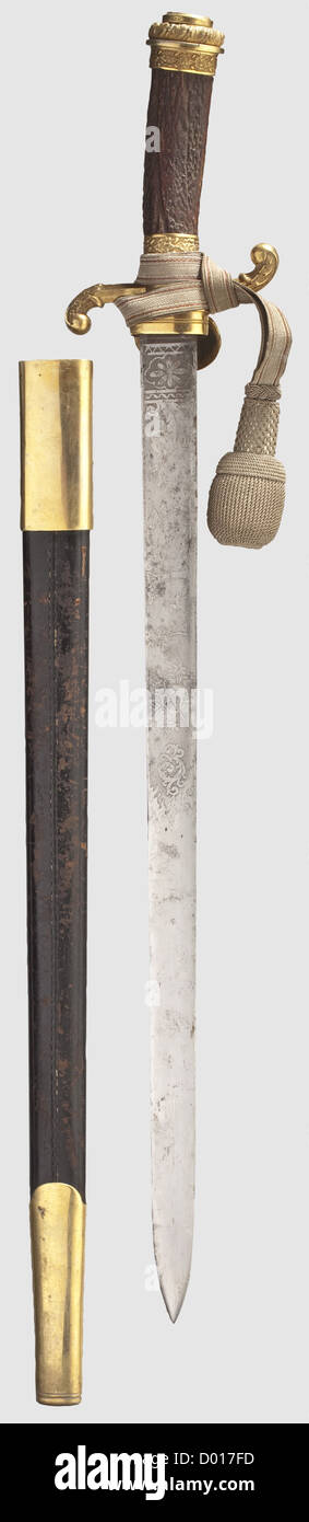 A court hunting hanger,second half of the 19th century. Single-edged ...