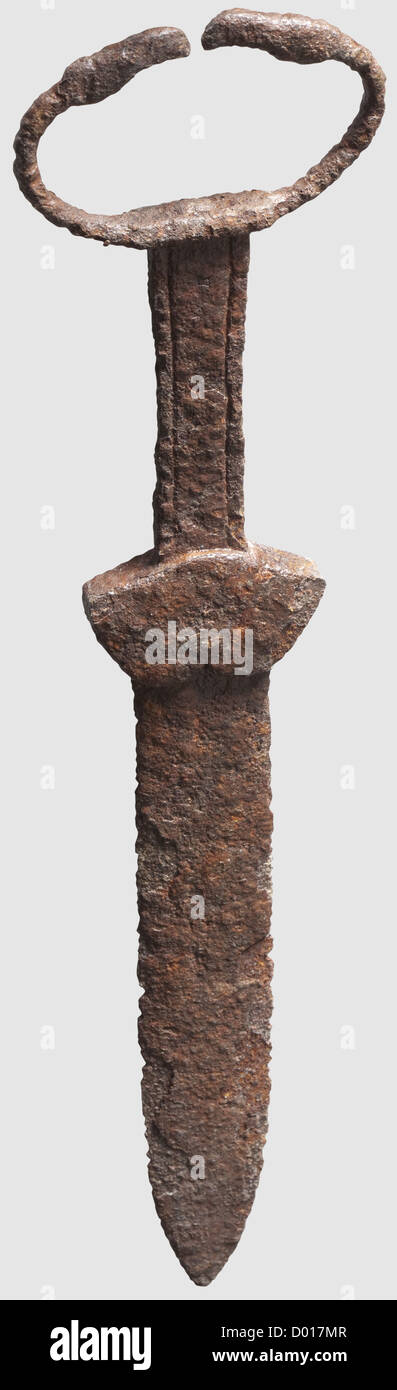 A Scythian dagger,Black Sea Area,3rd/2nd century BC. Iron,double-edged ...