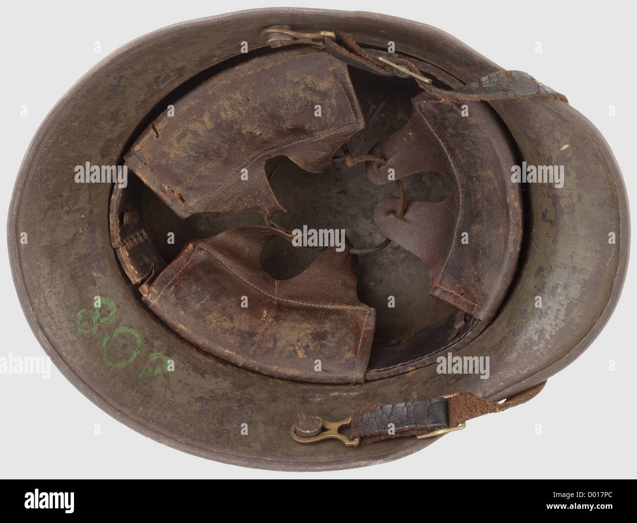 A model 1916 steel helmet with camouflage paint,Field grey base paint ...