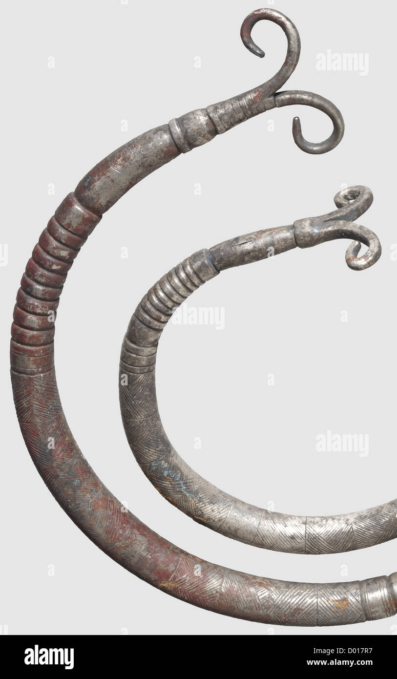 A silver jewellery set,Illyrian,6th/5th century BC. Necklace,armlet and ...