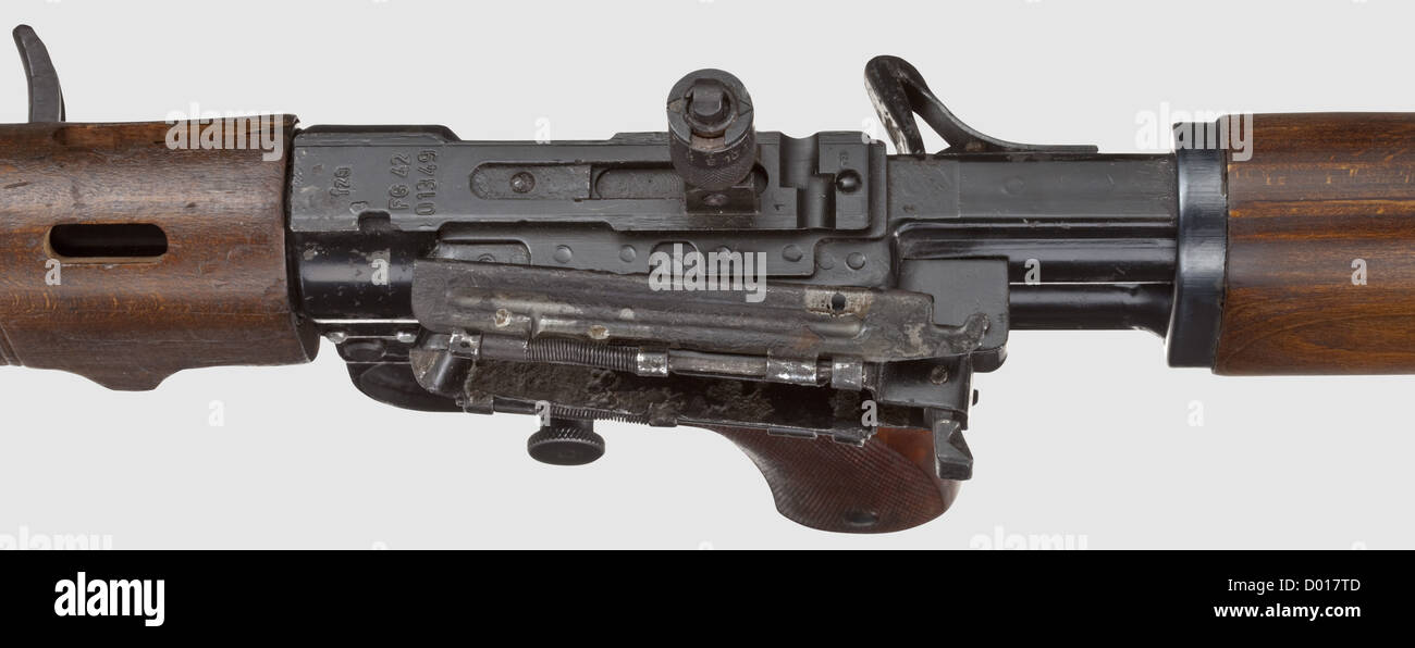 An original Fallschirmjägergewehr 42 (FG 42), late model, coded Stock ...