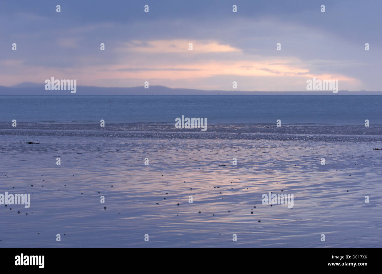Dawn over Luce Bay from English Bay, looking towards the Machars ...