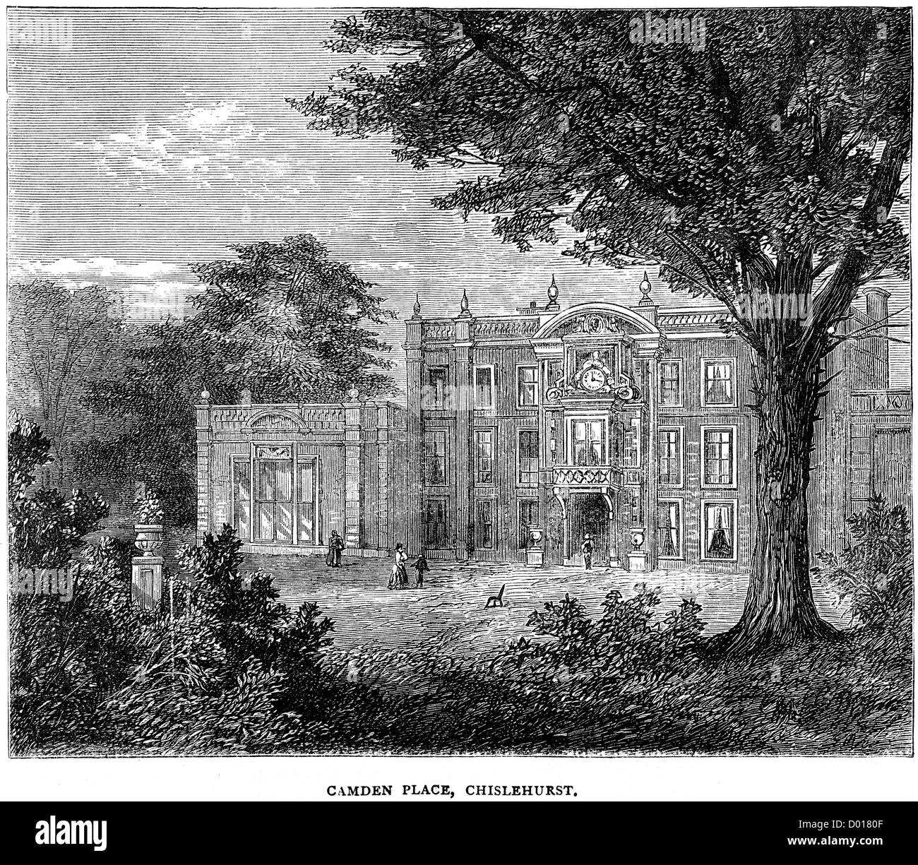 Camden Place, Chislehurst, London in the 1870s Stock Photo - Alamy