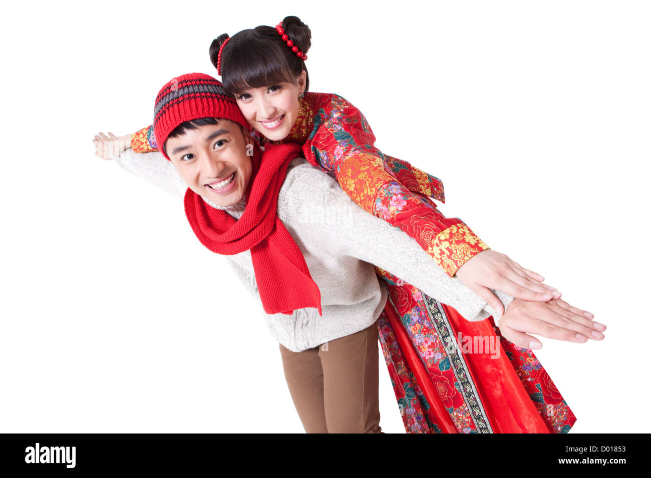 Romance between sweet couple Stock Photo - Alamy