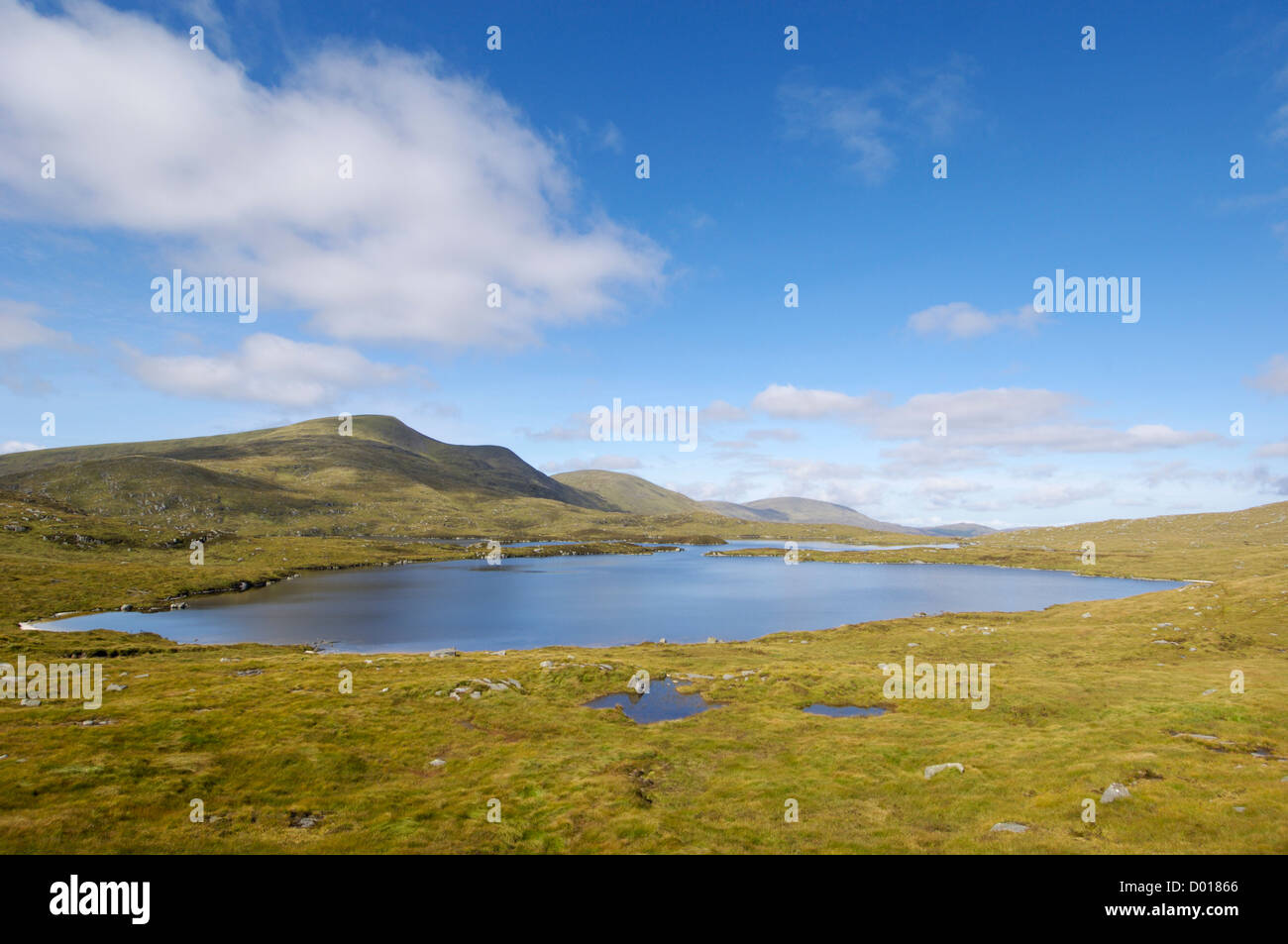 Loch Enoch, looking towards Merrick, Galloway Hills, Dumfries ...