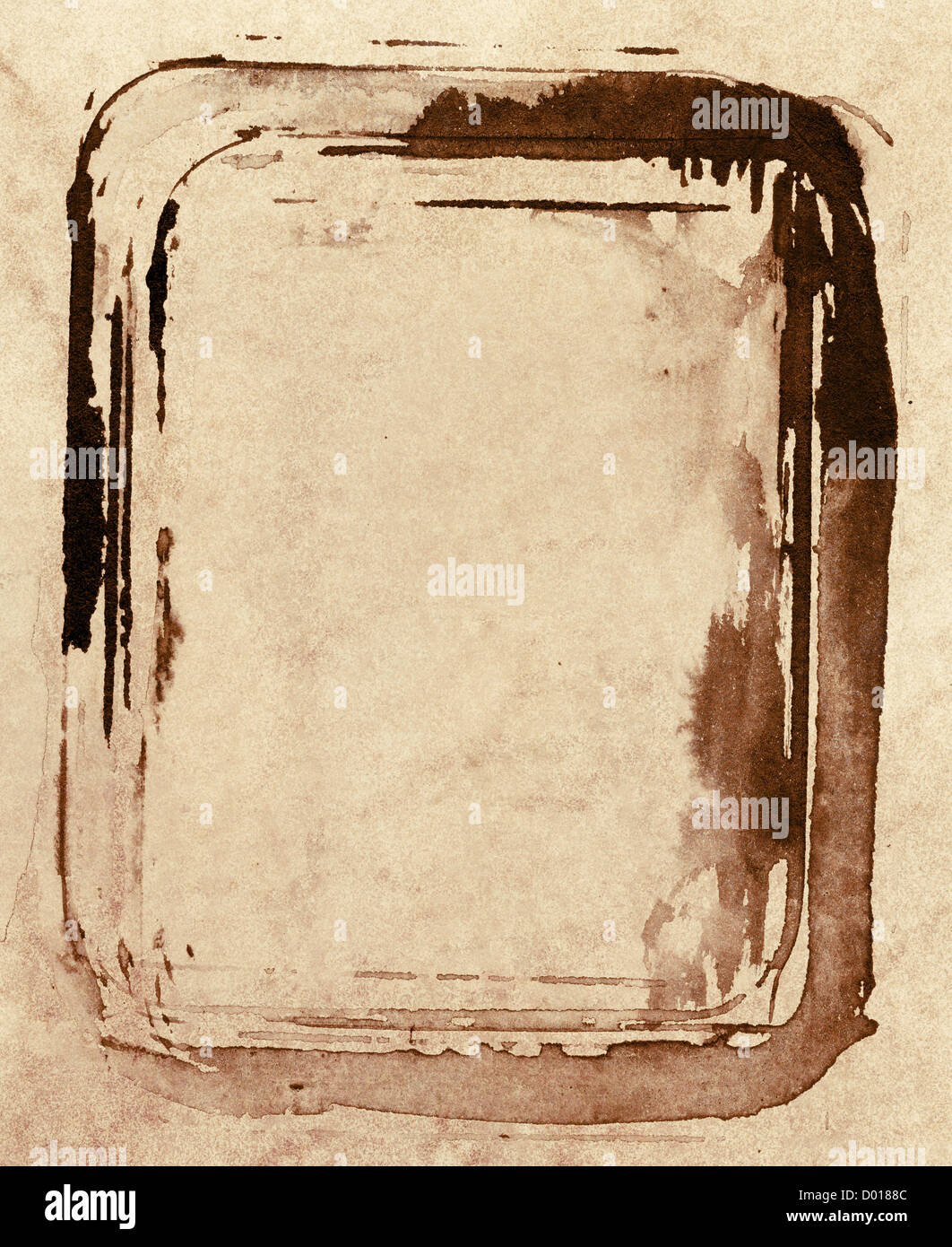 designed abstract ink frame on paper Stock Photo - Alamy