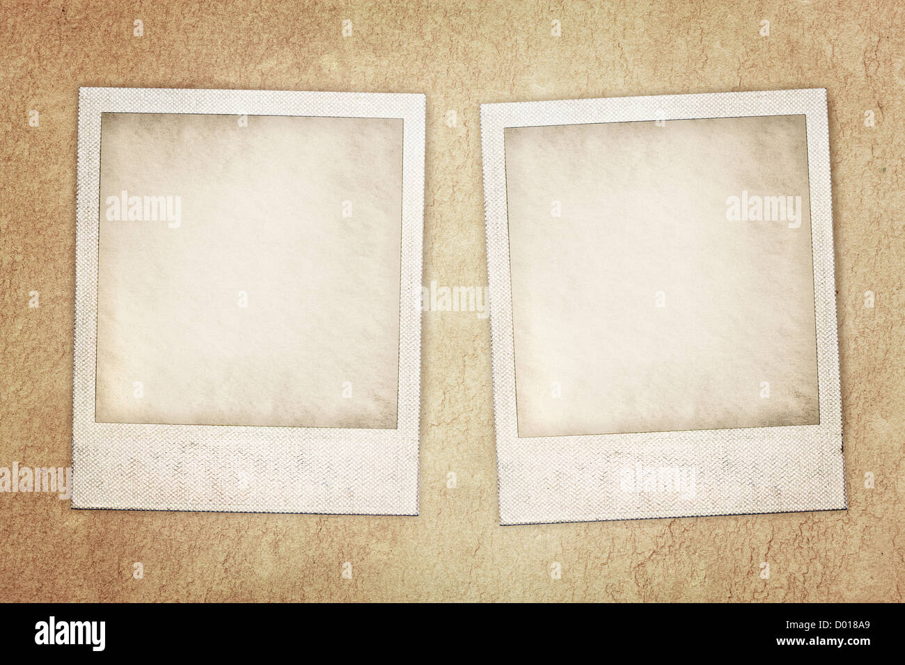 two instant photo prints on background Stock Photo - Alamy