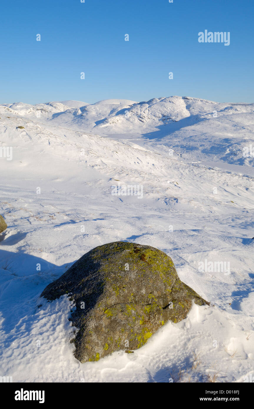 Galloway Hills in winter snow, Dumfries & Galloway, Scotland Stock ...