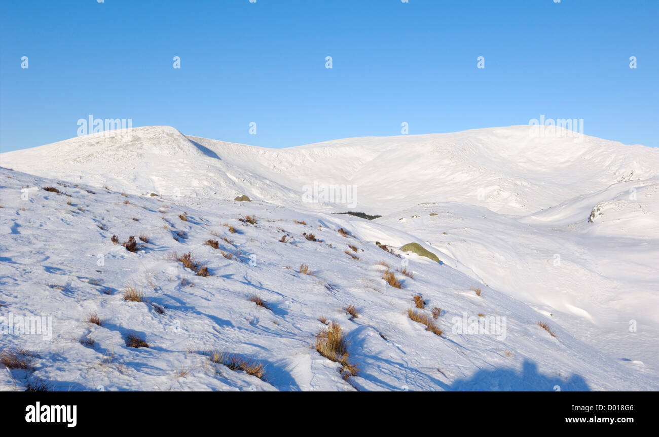 Galloway Hills in winter snow, Dumfries & Galloway, Scotland Stock ...