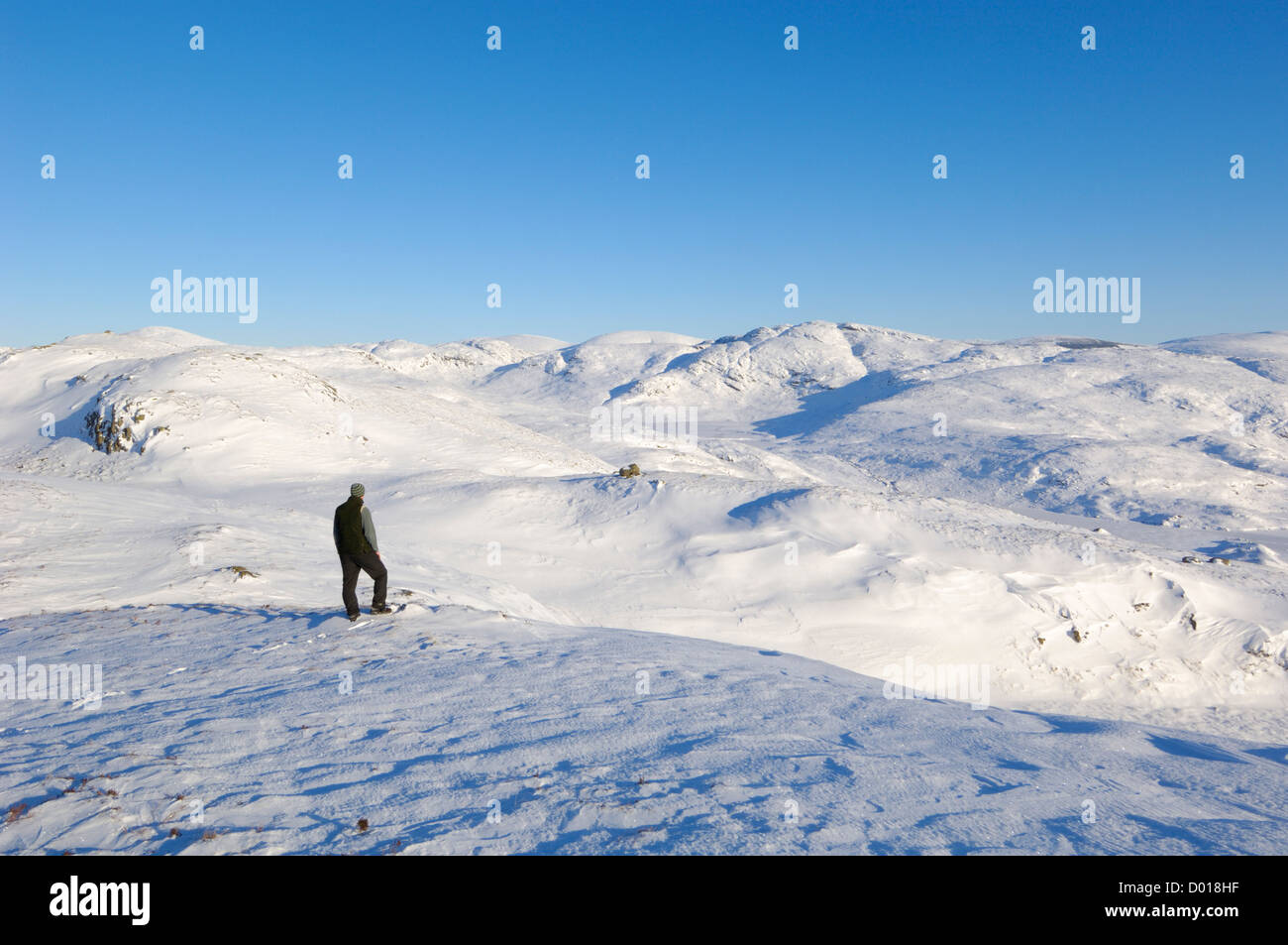 Galloway Hills in winter snow, Dumfries & Galloway, Scotland Stock ...