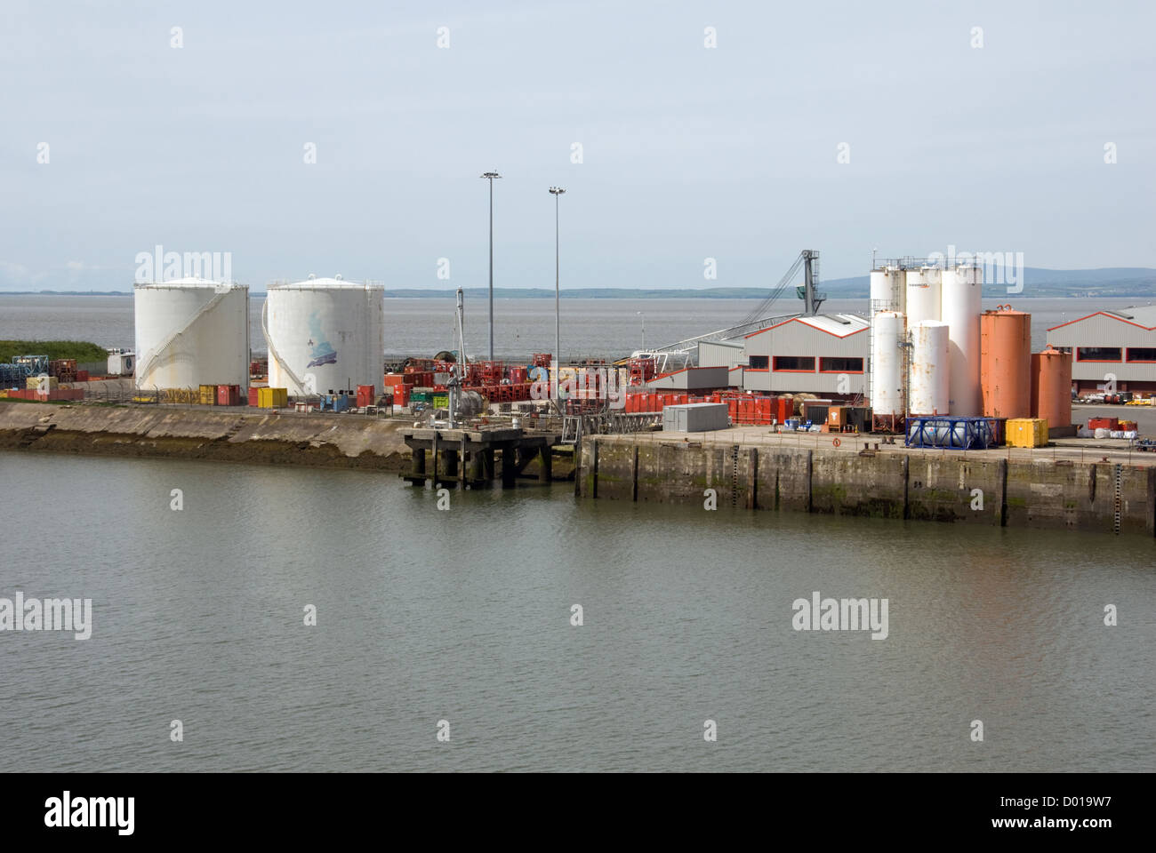LANCASHIRE; HEYSHAM; HARBOUR AND STORAGE DEPOSITORIES Stock Photo - Alamy