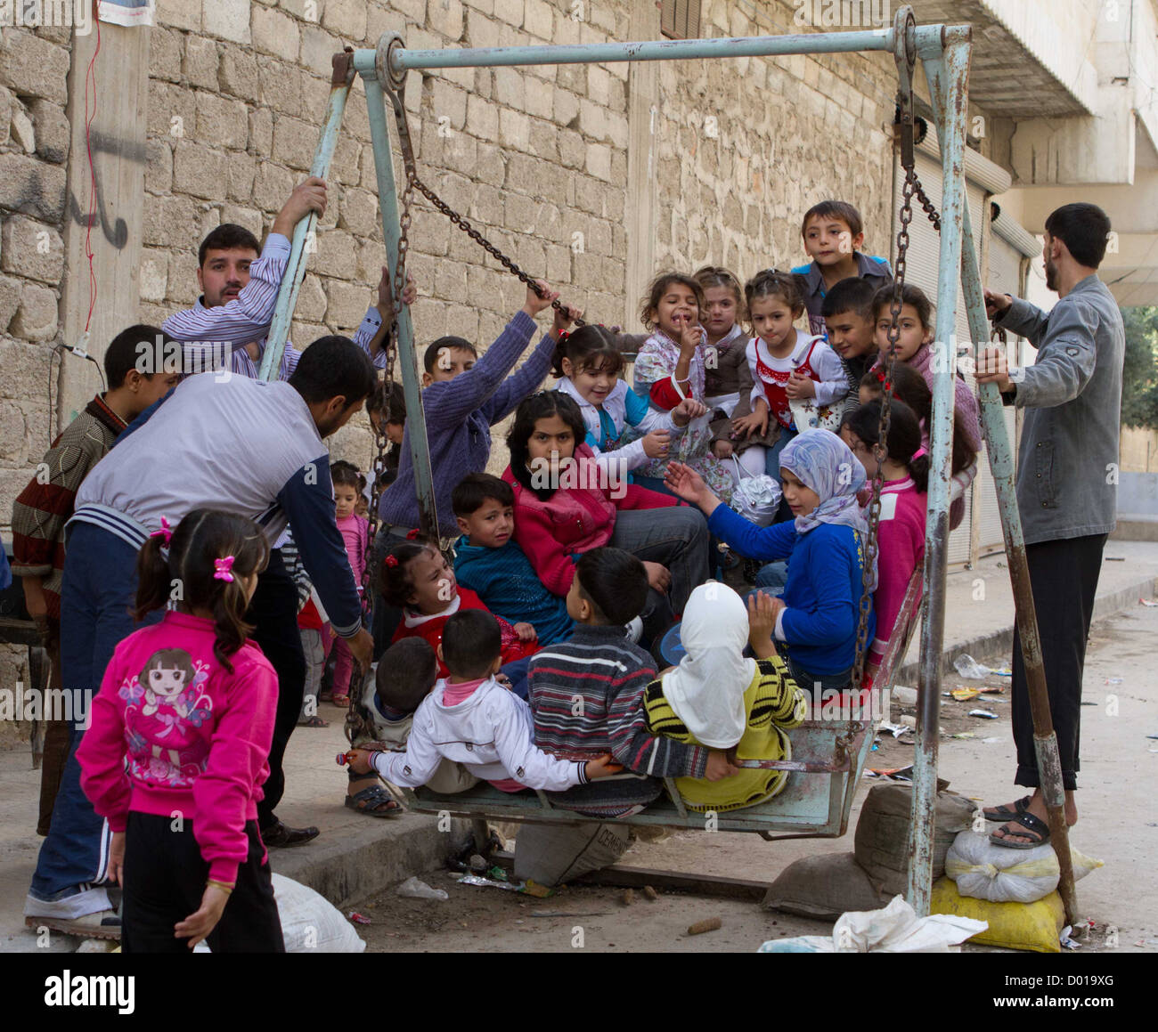 Children playing on army tank hi-res stock photography and images - Alamy
