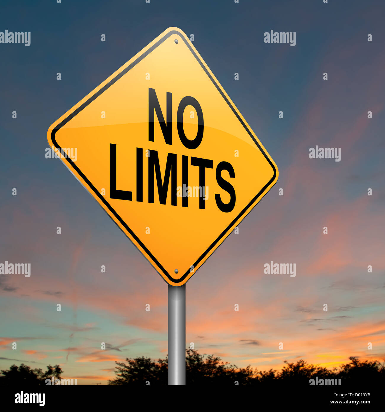 No limits sign concept illustration hi-res stock photography and images ...