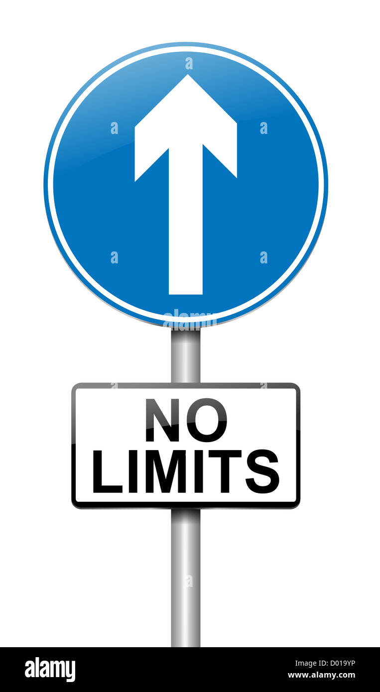 No limits sign concept illustration hi-res stock photography and images ...