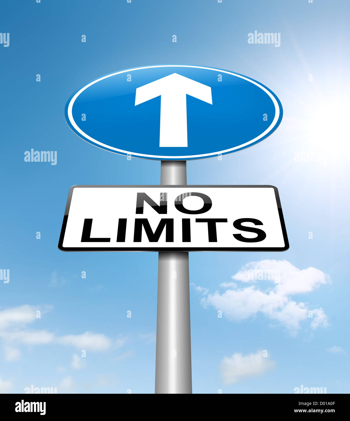 No limits sign concept illustration hi-res stock photography and images ...