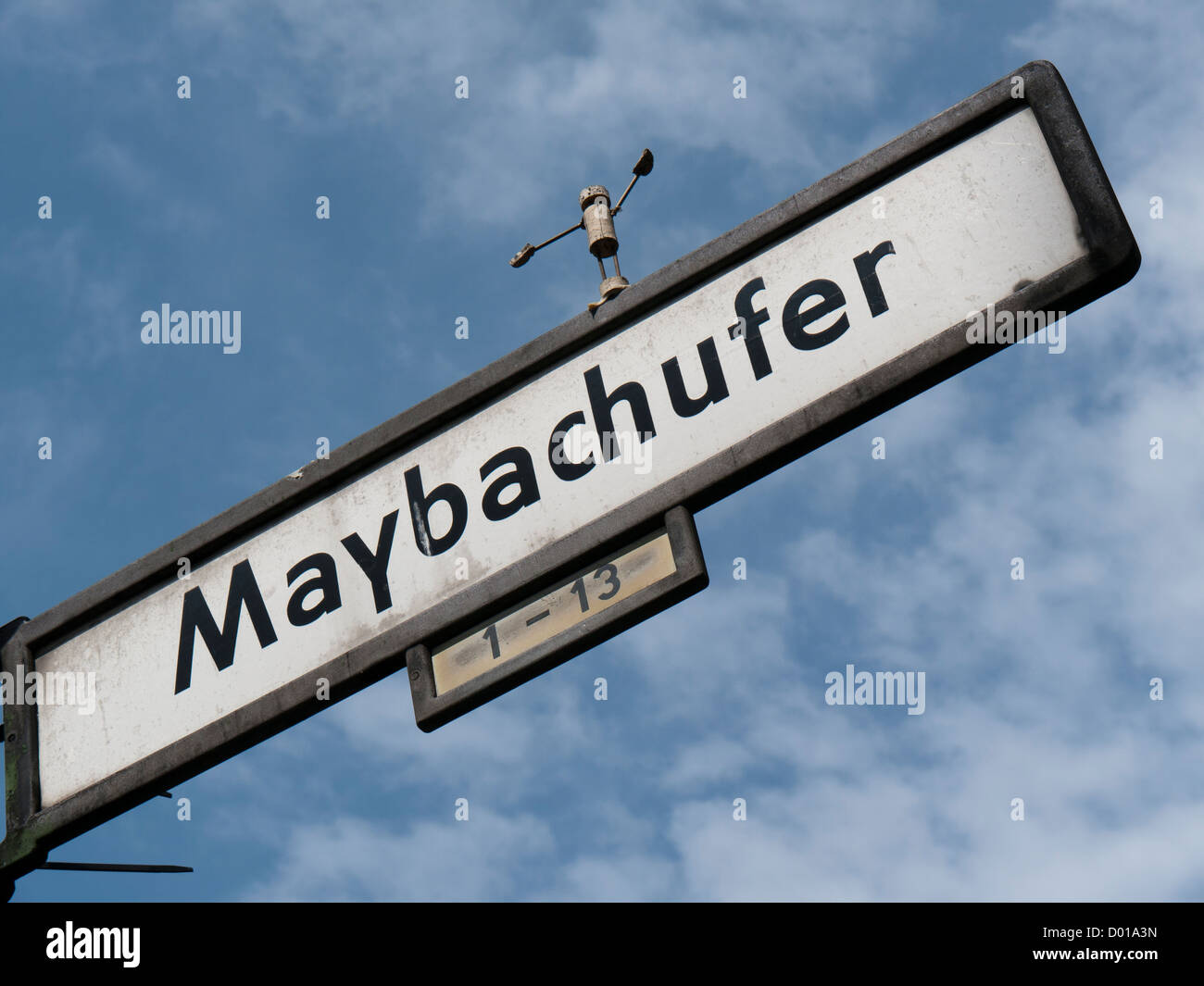 Maybachufer street sign Stock Photo - Alamy