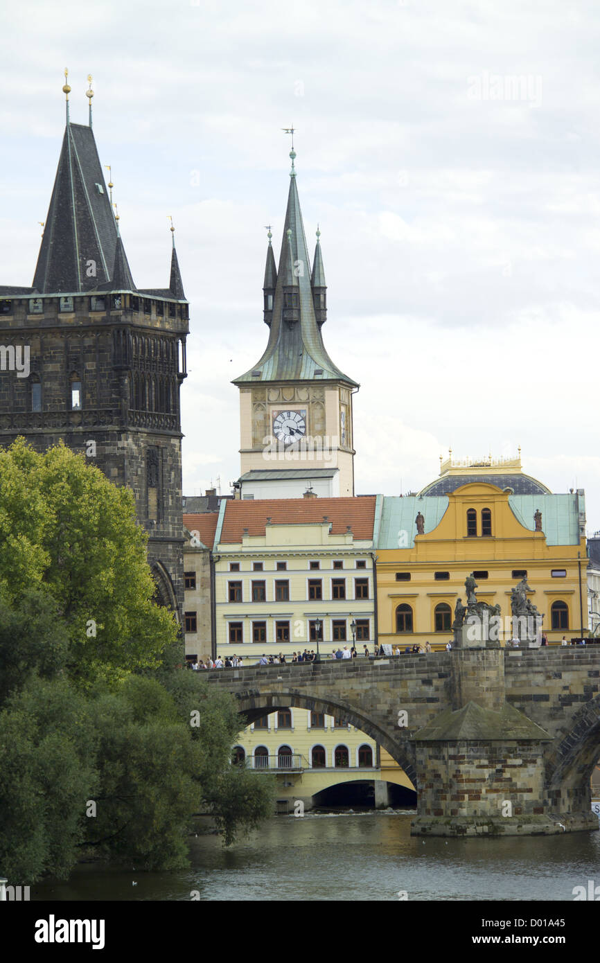 Waterfront and charles bridge hi-res stock photography and images - Alamy