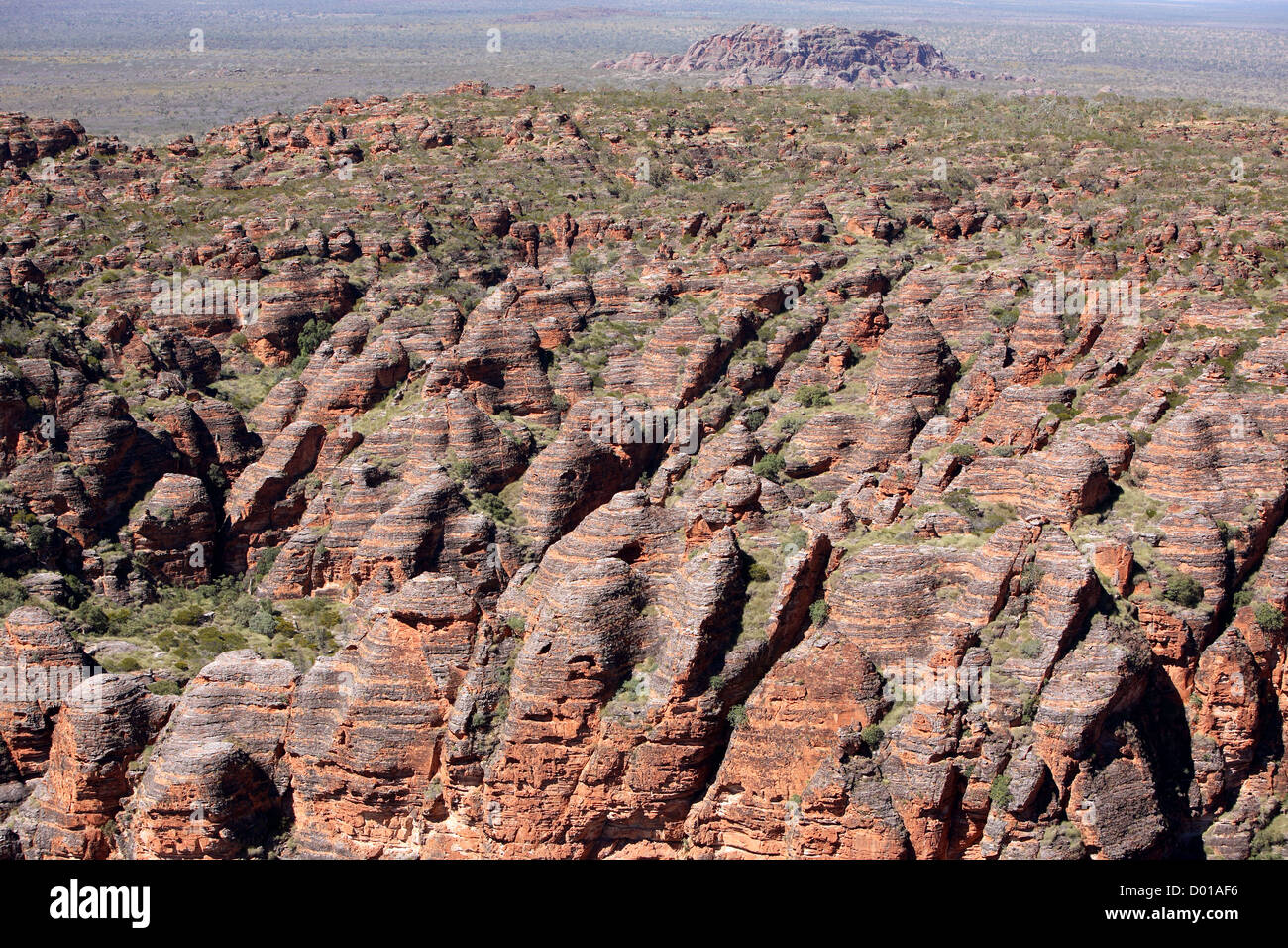 Sandstone and conglomerate rock formations known as the Bungle Bungles ...